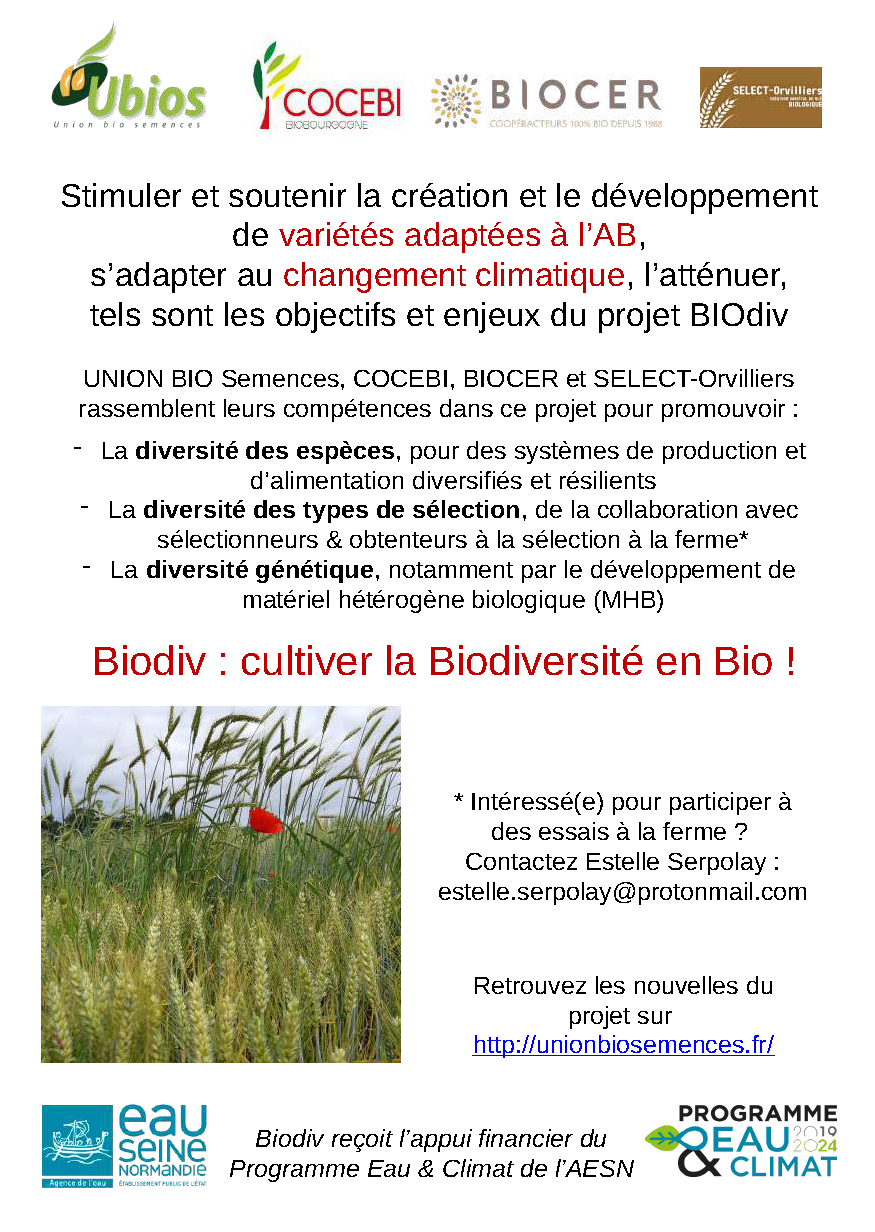 Projet BIODIV - UBIOS